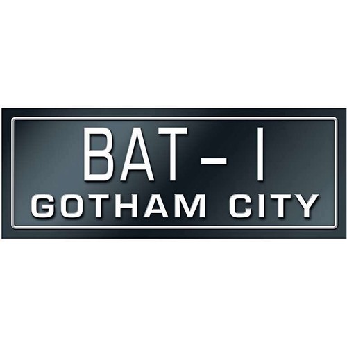 BATMAN 1960s TV BATMOBILE LICENSE PLATE OFFICIAL 1:1 PROP REPLICA DC ...