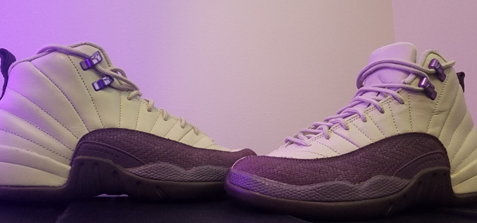 Womens Air Jordan 12s Retro Desert Sand Pro Purple … - Gem