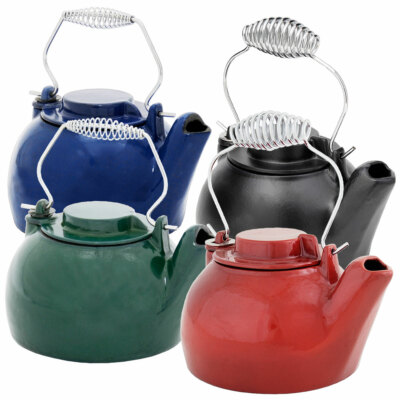 2 1/2 Qt. Cast Iron Enamel Humidifying Kettle for Wood Stoves | eBay
