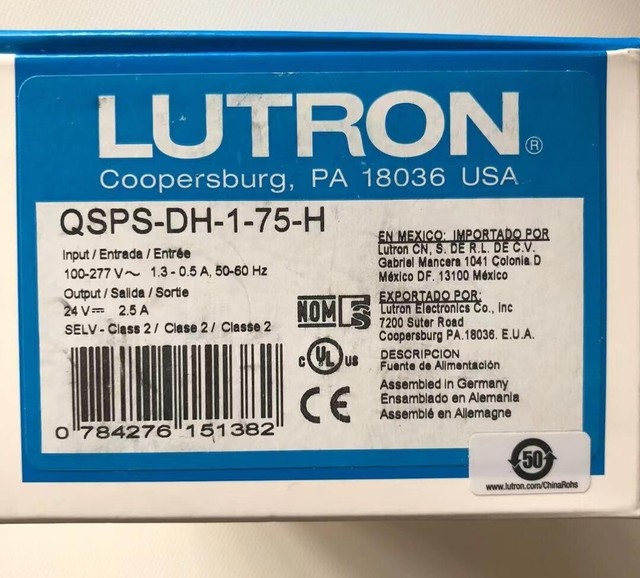 Lutron QSPS-DH-1-75-H QS Link Power Supply for sale online | eBay