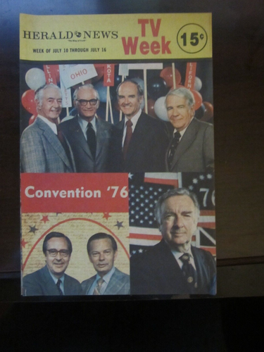 TV Guide TV Week Regional July 1976 Convention '76 Cronkite Brinkley ...