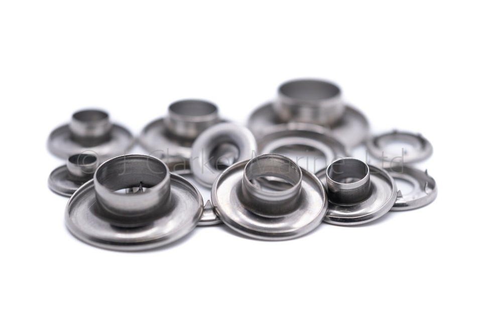 Grommets eyelets marine grade stainless steel rolled rim heavy duty 7mm ...