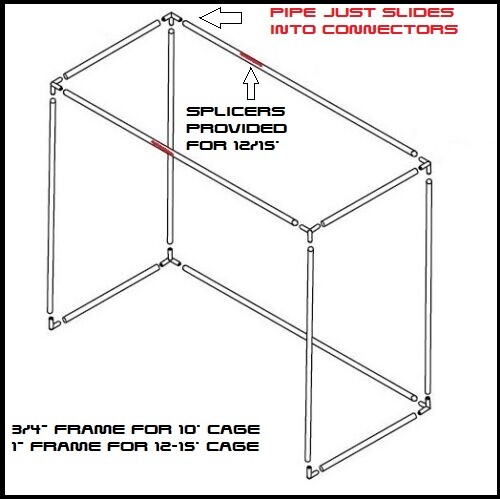 Golf Simulator Cage. POLY SPACER SCREEN. 4 SIDED NET/PADS/PANELS. 1 ...