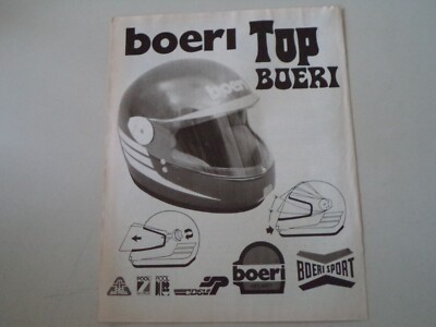 advertising Pubblicità 1980 CASCO HELMET BOERI TOP | eBay