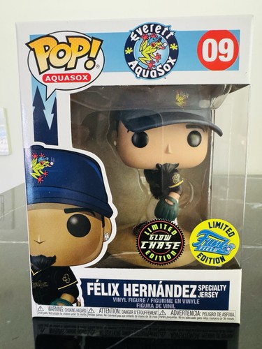 Everett Aquasox FELIX HERNANDEZ 09 FUNKO FIELD Pop Glow In The Dark ...