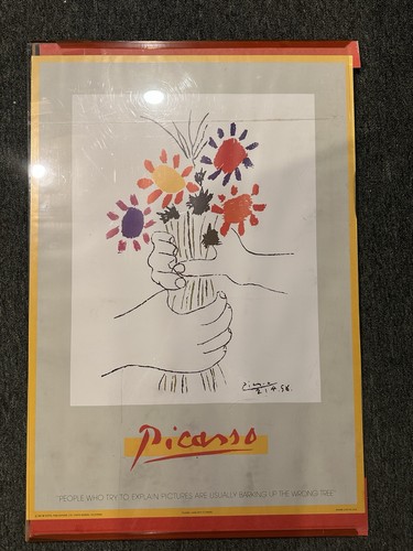 Vintage 81 Picasso “Hands with Flowers” Poster Portal Publications ...