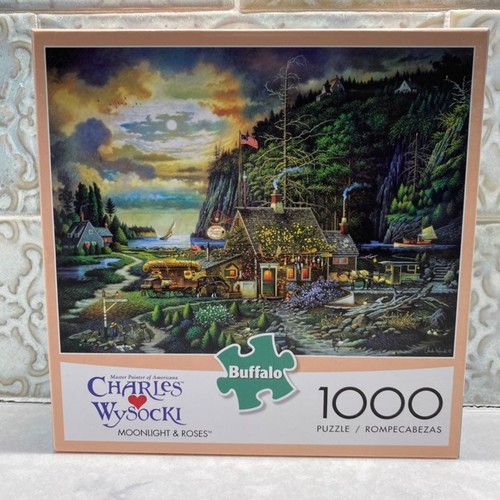 Charles Wysocki Moonlight & Roses 1000 Piece Puzzle | eBay
