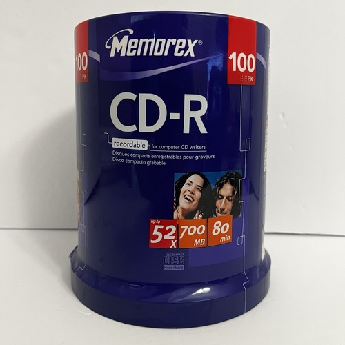 Memorex CD-R Digital Media 52X 700mb 80Min 100 Pack Brand New Factory ...