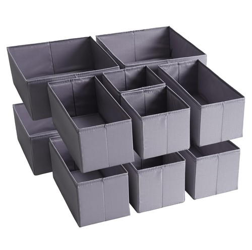 Drawer Organizers, Durable Fabric, Washable, with Base Support Boards ...
