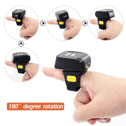 Bluetooth Ring 1D 2D QR Barcode Scanner,Wearable Wireless Finger Mini Bar Cod... | eBay