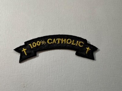 100% Catholic Iron-On Patch.Same day Shipping.Faith,Religion. Notre ...
