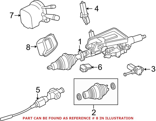 Genuine Mercedes-Benz Column Cover 20468073089051 OEM for sale online ...