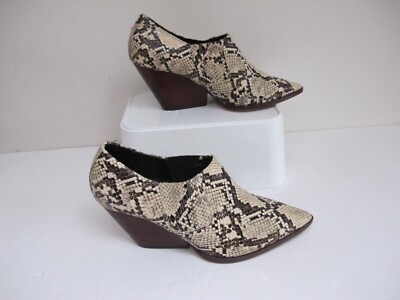 Size 4 MANGO Ankle Shoes Croc Print Faux Leather Slip On VGC | eBay UK