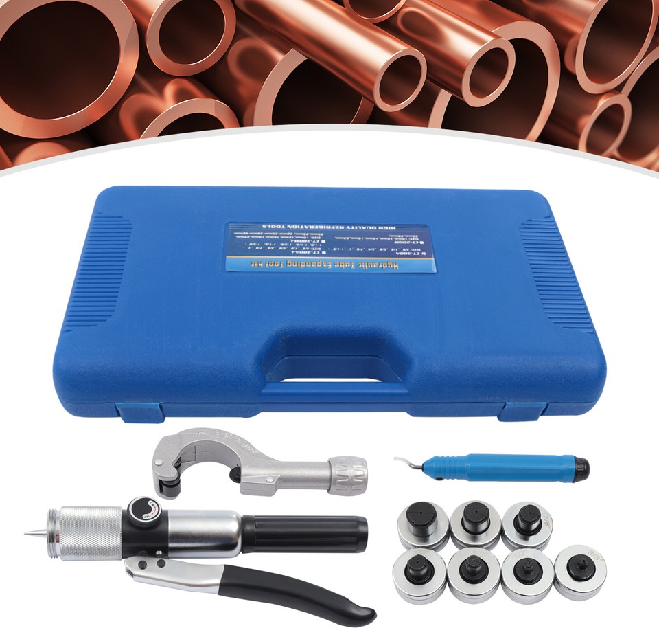 HVAC Hydraulic Swaging Tool Kit Fit Copper Tubing Expanding Copper Tube ...