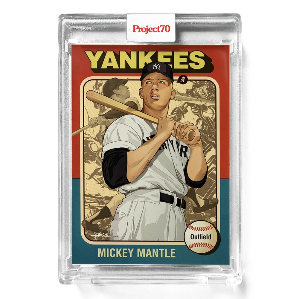 Topps Project 70 #371 - 1975 MICKEY MANTLE by Quiccs - *IN HAND* MINT ...