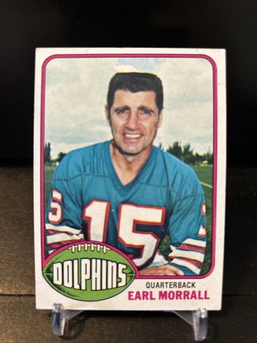 1976 Topps Football Earl Morrall Miami Dolphins #93 | eBay