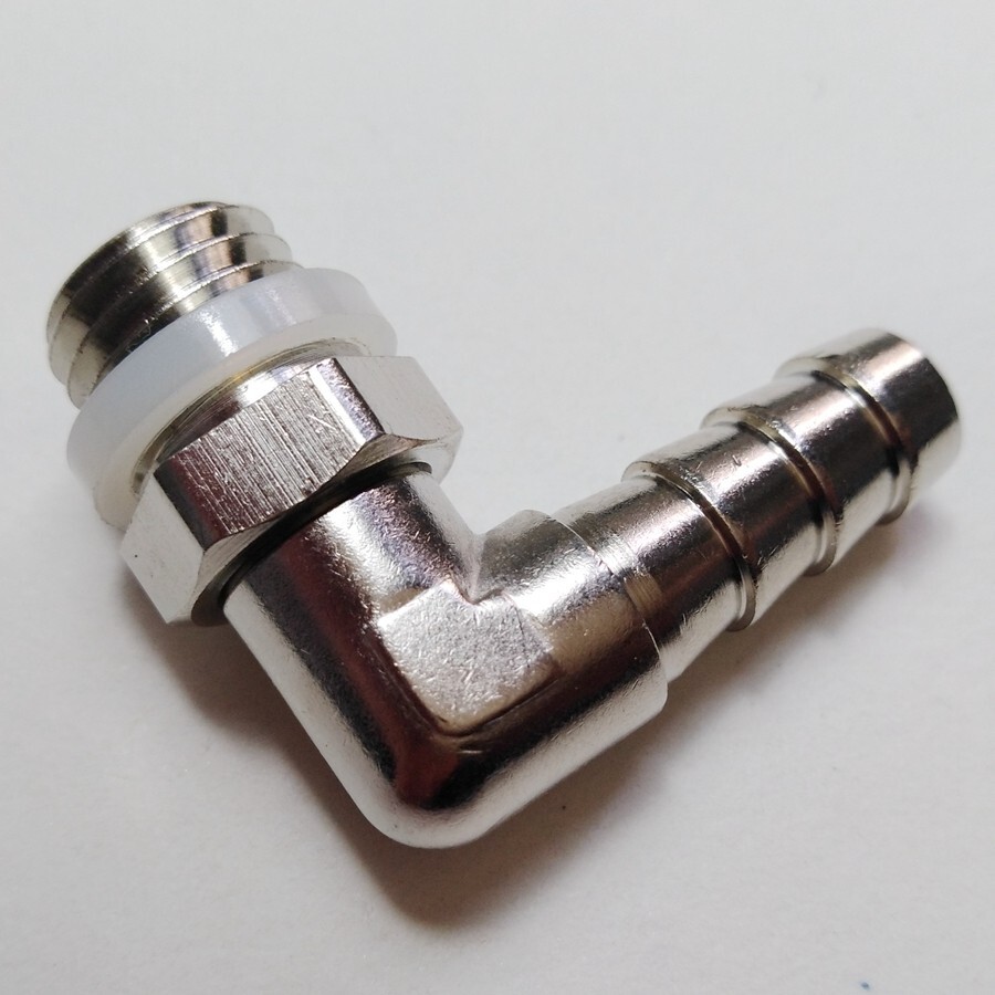 Hose ID 5/16" Barb M12X1.5 Male Metric 90° Elbow Swivel Rotating ...