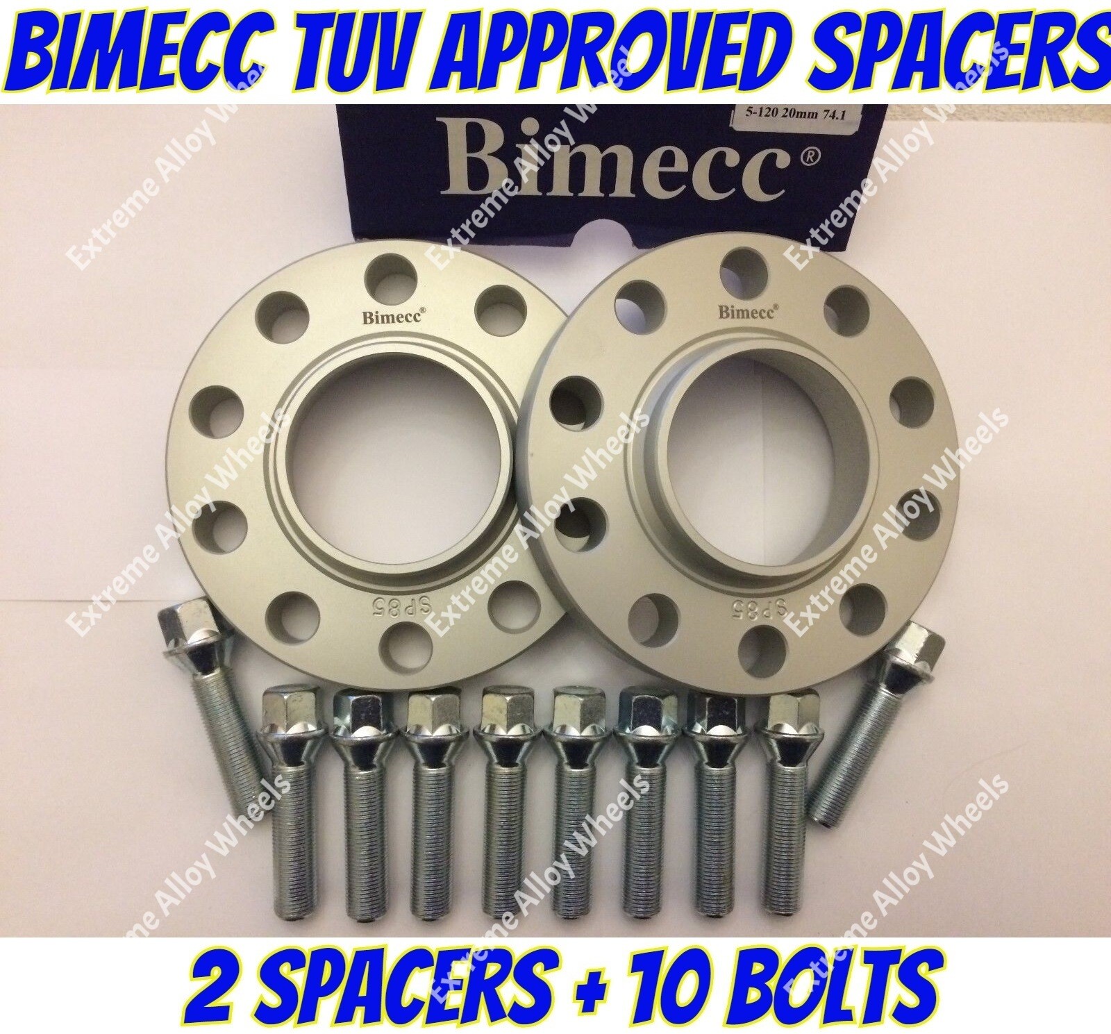 Alloy Wheel Spacers 12mm x 2 Seat Altea Ateca Exeo Leon Silver Bimecc ...