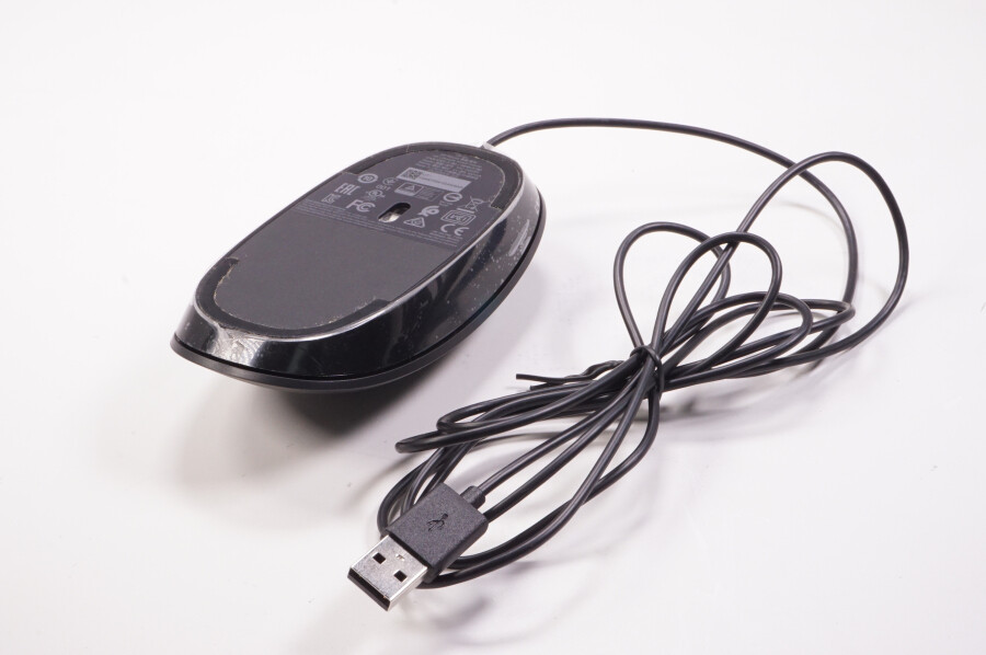 Genuine HP Lifestyle Wired Mouse Tpc-p001m 928926-001 USB Black for ...