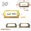 6/12/48pcs Cabinet Drawer Door Tag Label Pull Frame Handle File Name ...