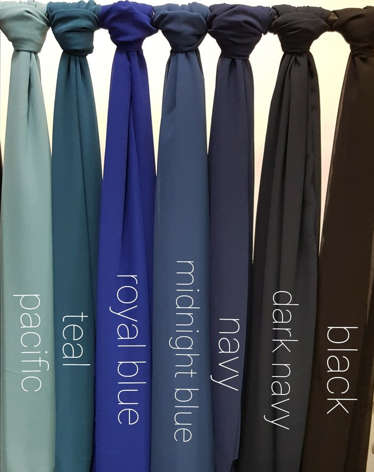 High Quality Plain Chiffon Hijab Scarf Shawl Wrap Soft Georgette Dubai ...
