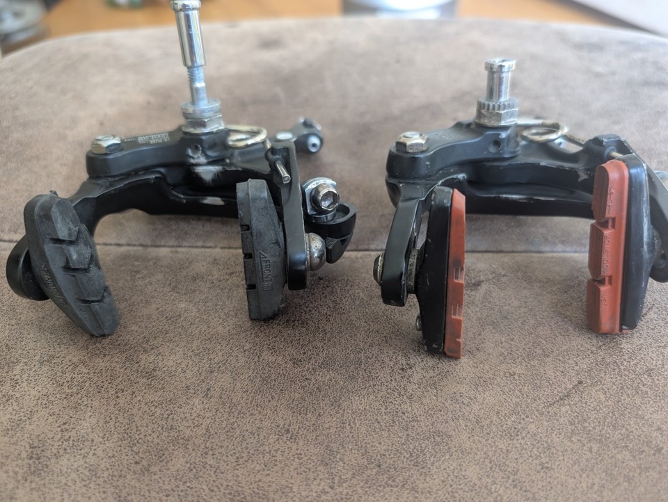 Shimano Br-R451 Front And Rear Rim Brake Calipers Set Long Reach Drop ...