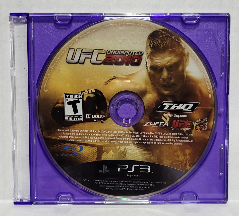 UFC Undisputed 2010 (PlayStation 3, PS3) DISC ONLY | eBay