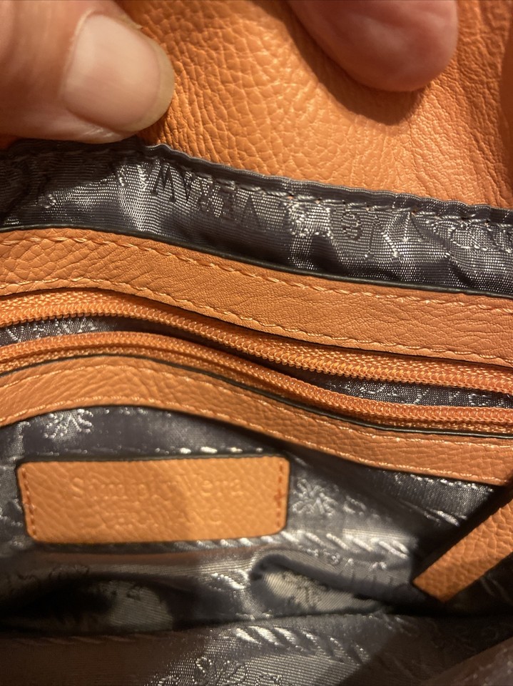Simply Vera Vera Wang Crossbody Bag Handbag Tangerine | eBay