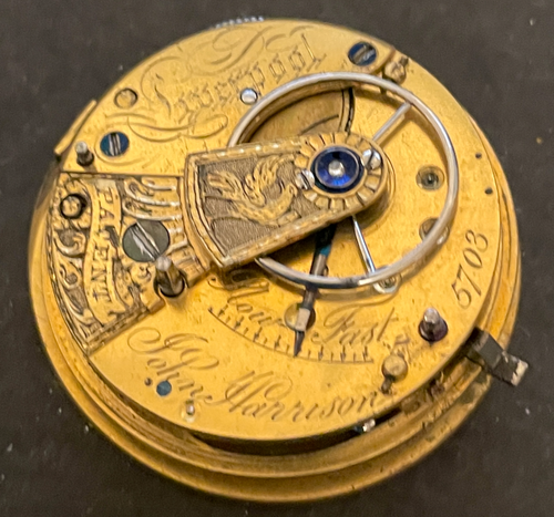 Antique John Harrison Liverpool Fusee Pocket Watch Movement Running ...