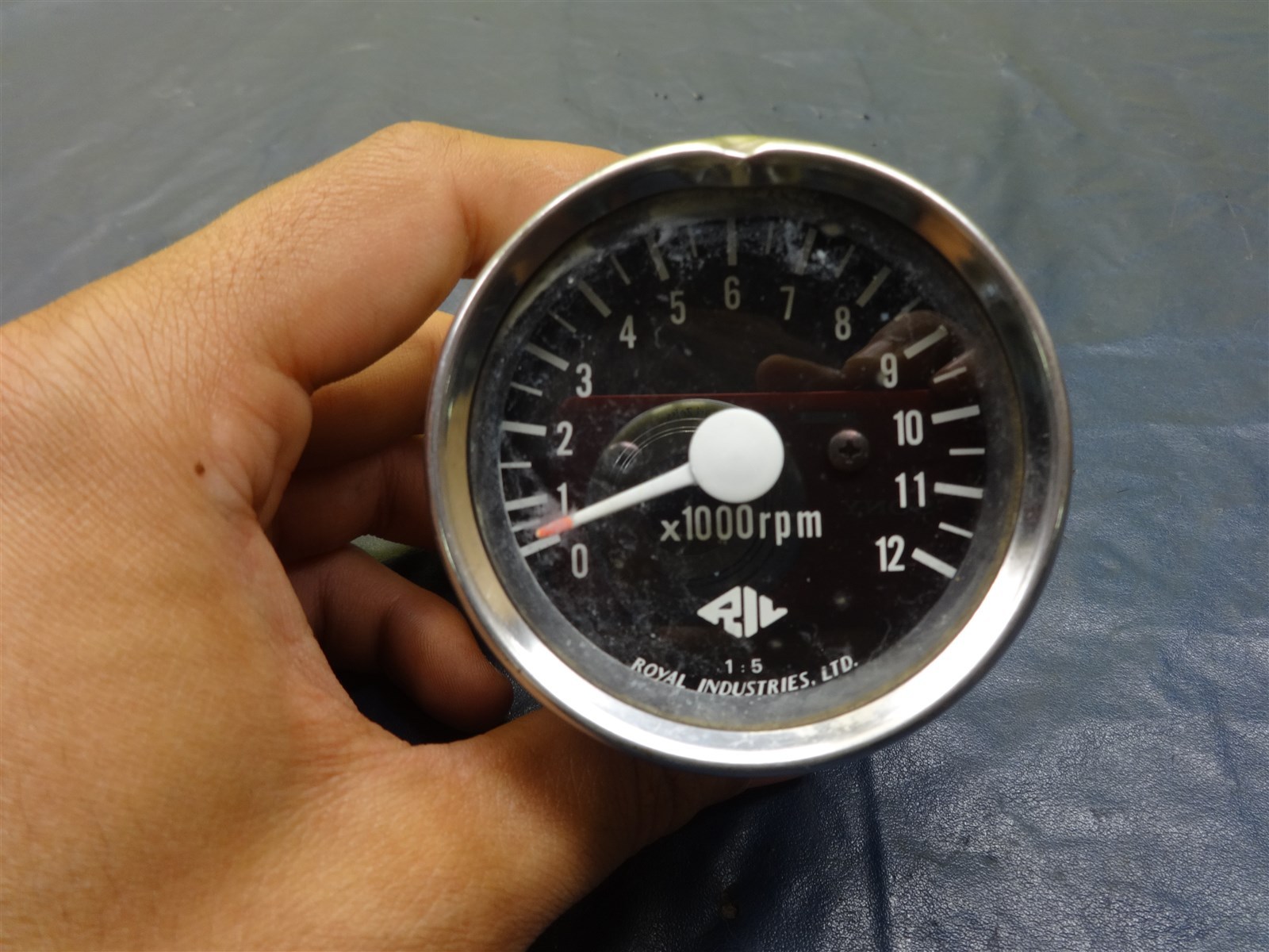 Used Vintage Aftermarket Universal Motorcycle Tachometer Gauge IHD3#1 ...