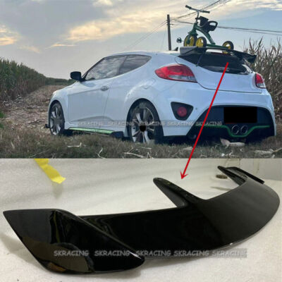 Gloss Black Rear Roof Wing New Style Spoiler Fits Hyundai Veloster 2012 ...