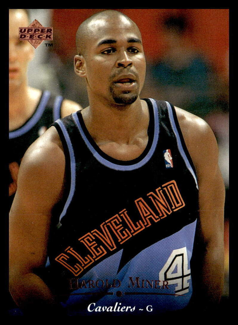 1995-96 Upper Deck #226 Harold Miner Cleveland Cavaliers Basketball ...