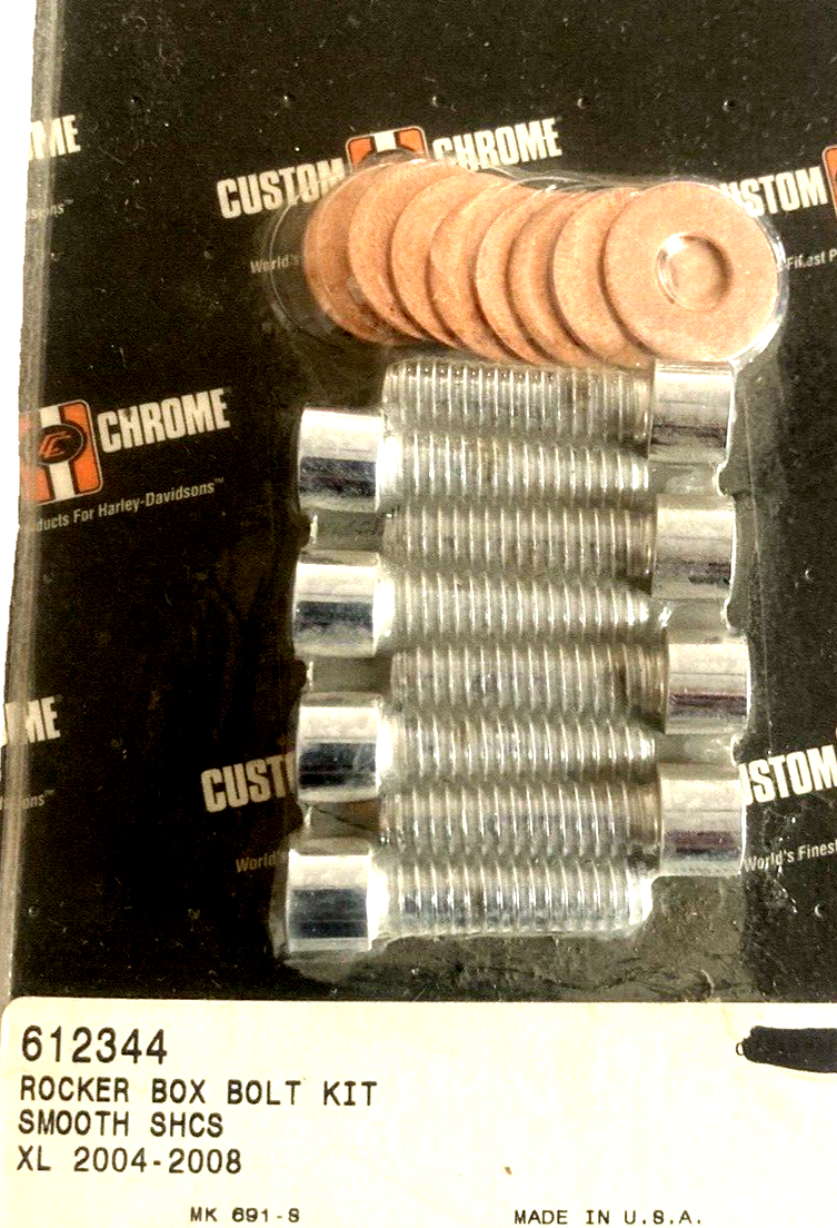 Complete Sportster Rocker Box Cover USA Made Hardware Kit Harley XL ...