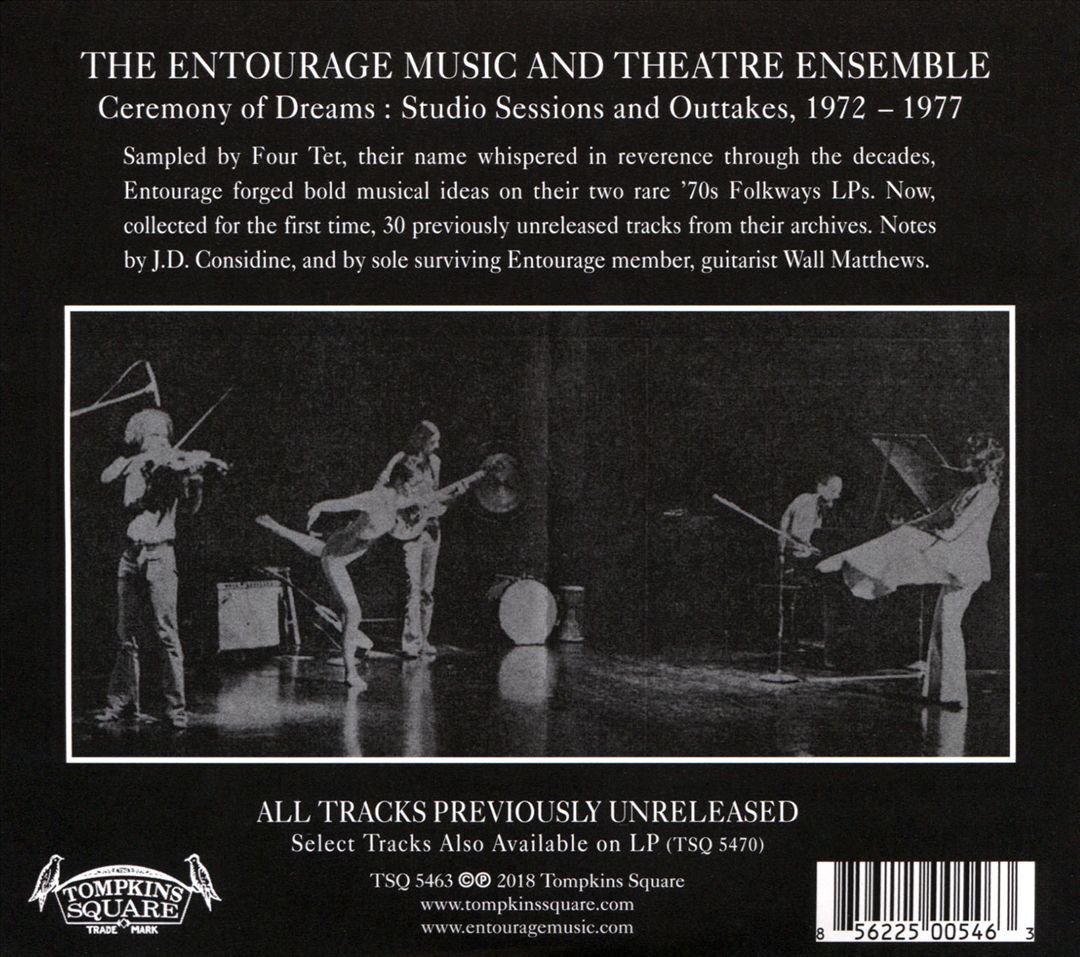 THE ENTOURAGE MUSIC & THEATRE ENSEMBLE - CEREMONY OF DREAMS: STUDIO ...