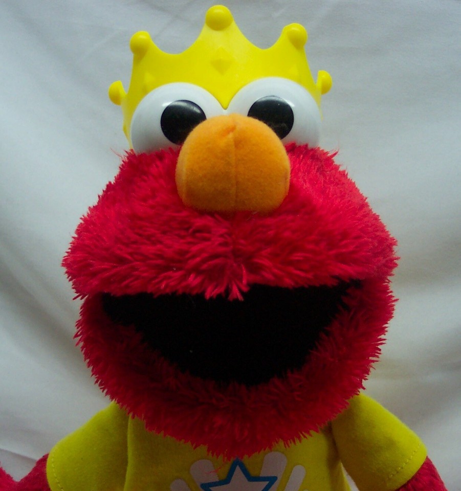 HASBRO Sesame Street INTERACTIVE TALKING PRINCE ELMO 10" Plush STUFFED ...