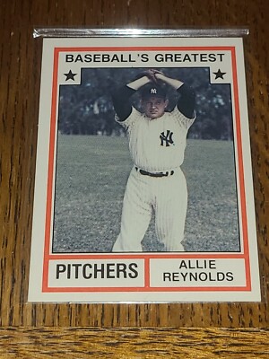 YANKEES ALLIE REYNOLDS 1982 TCMA BASEBALL'S GREATEST PITCHERS #13 | eBay