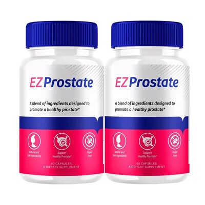 2-Pack EZ Prostate Capsules - Easy Prostate Support Healthy Prostate ...