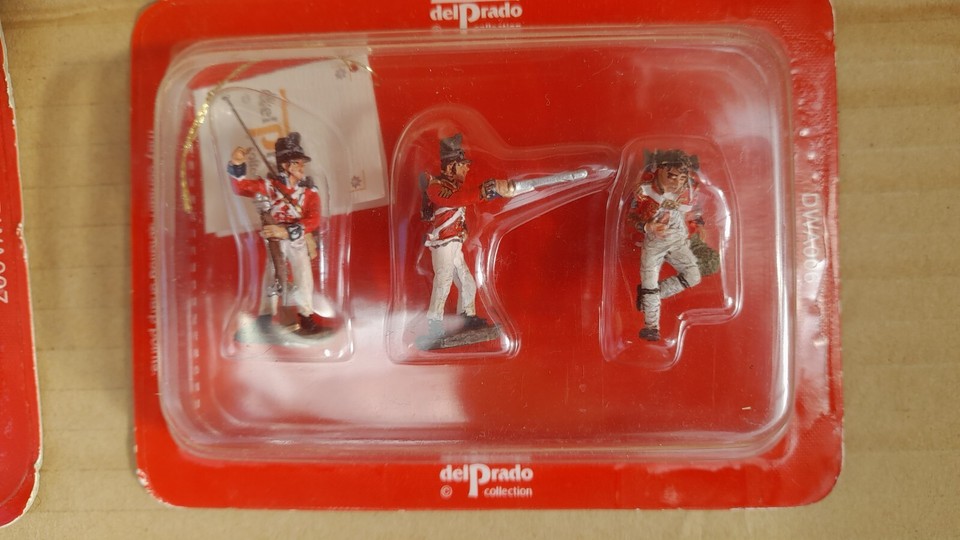 4 Del Prado Relive Waterloo Figures DWA004,DWA005,DWA006,DWA007 NEW ,NO ...