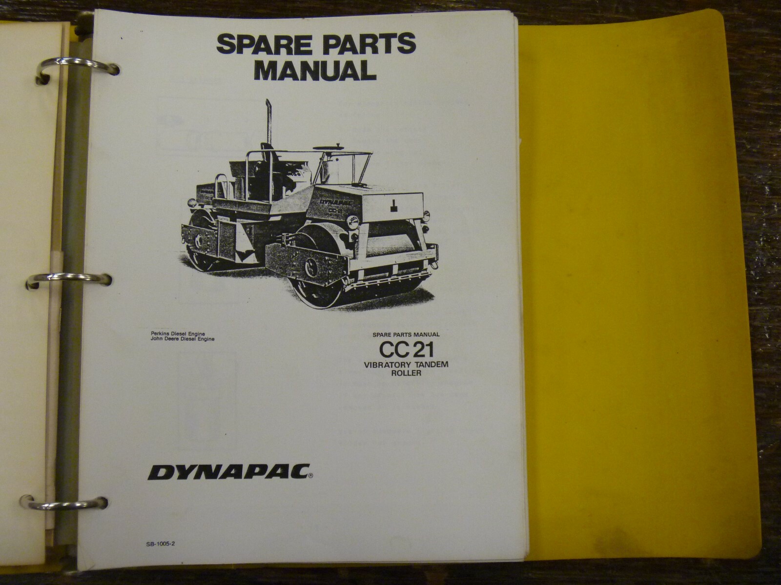 Dynapac CC21 Vibratory Compactor Tandem Drum Roller Parts Catalog ...