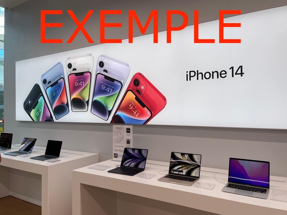 Poster Apple Store Poster Banner IPHONE 15 Pro Titanium 2023 120X80CM ...