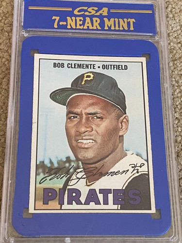 BOB ROBERTO CLEMENTE 1967 TOPPS #400 PITTSBURGH PIRATES CSA 7 Lowest ...