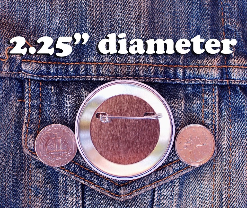 2.25" TRUMP FOR PRISON BUTTONS pin badge anti donald jail lock him up ...