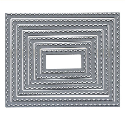 Scrap Dragon Nesting Dies Rectangle Scallop | eBay Australia