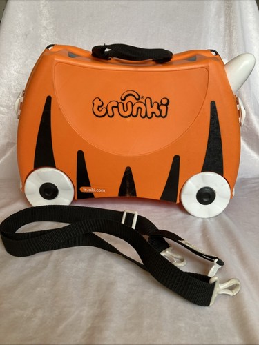 Melissa & Doug Trunki Tiger Kids Ride-On Suitcase Carry-On Luggage ...