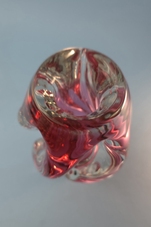 Chribska Glass Vase Josef Hospodka Design 1960s Czech Art Glass Sklo ...