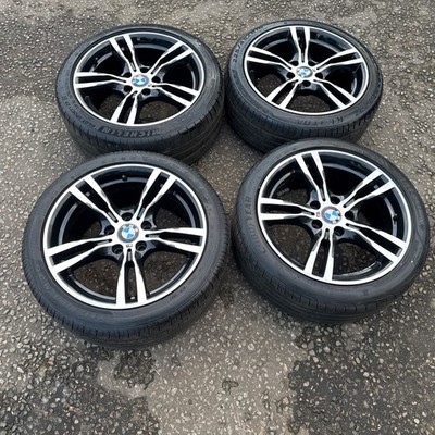 18" BMW Style 400m alloy wheels & tyres staggered 3 4 series 5x120 F30 ...