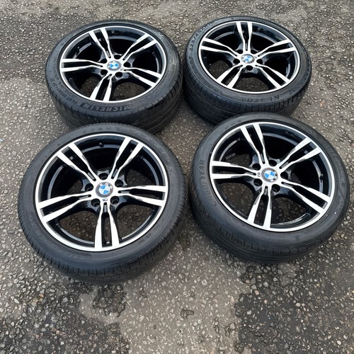 18" BMW Style 400m alloy wheels & tyres staggered 3 4 series 5x120 F30 ...