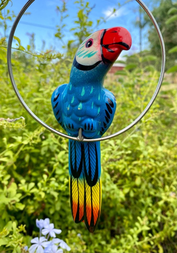 Talavera Bird Handmade Painted Ceramic Parrot Mexican Pottery Hanging ...