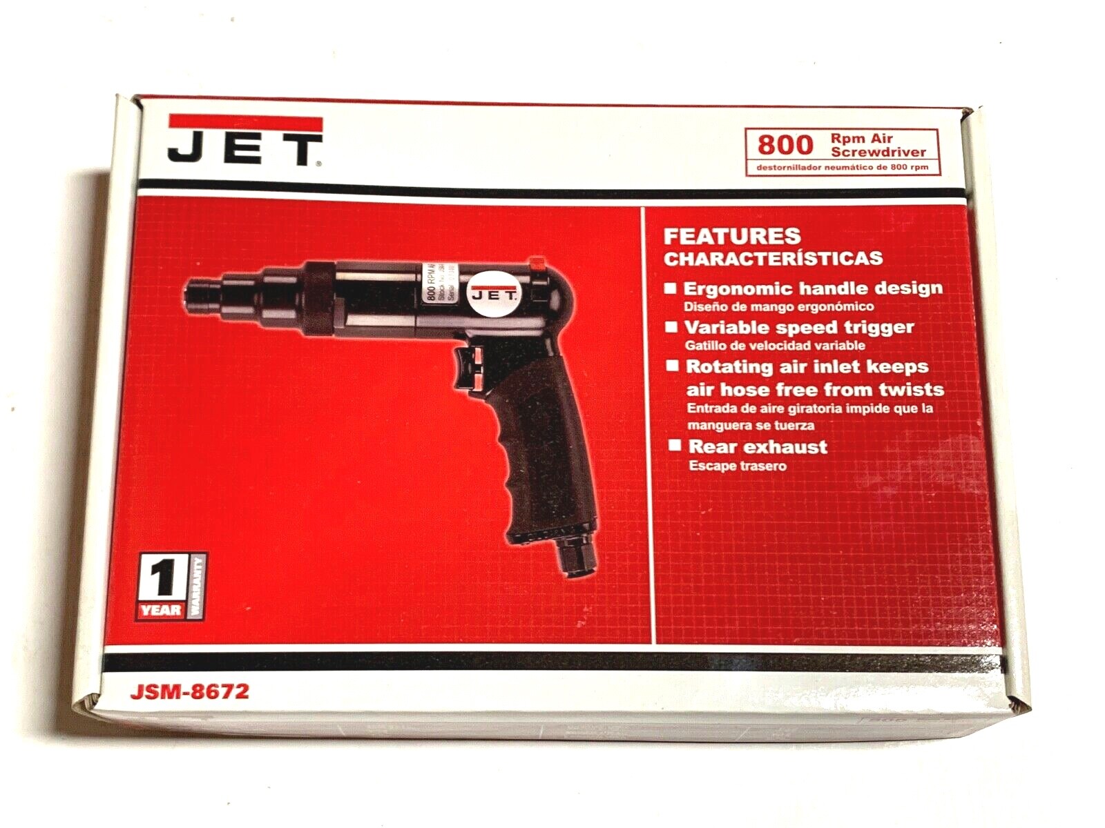 JET Air Screwdriver 145 FT LB Torque 800 RPM JSM-8672 | eBay