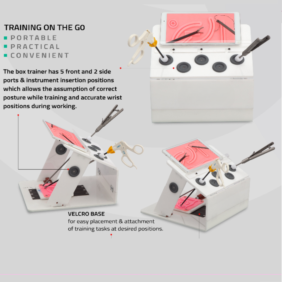 New Portable Simulator Laparoscopic Trainer Endo Training Practice Box ...
